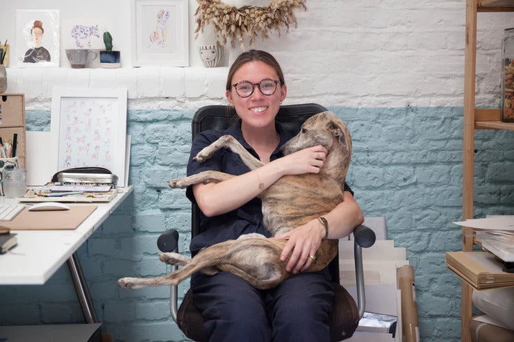 Meet Kitty Forbes aka KittyDrawsDogs – Hiro + Wolf